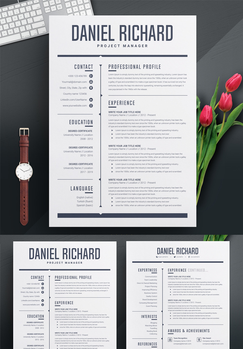 Daniel Resume Template #74466