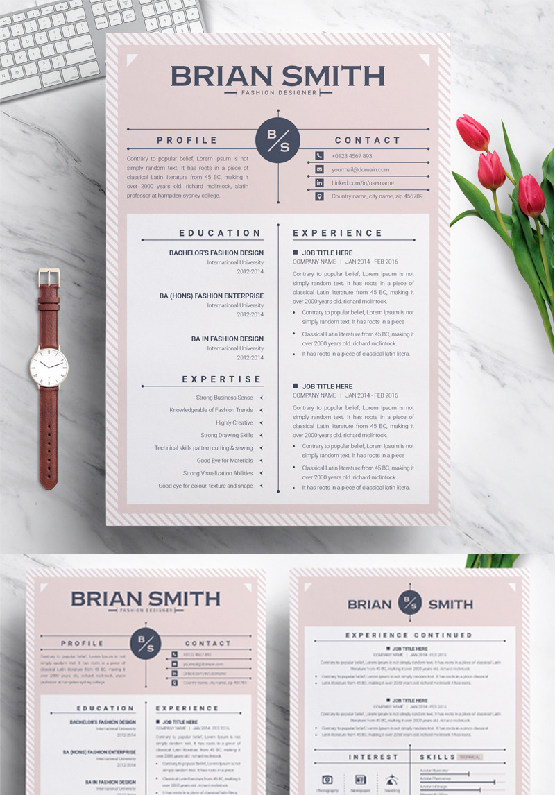 Brian Smith Resume Template #74559 - TemplateMonster
