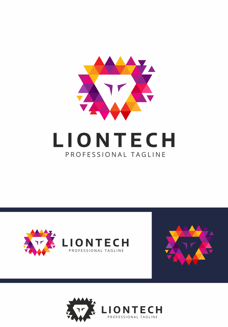 Lion Tech Logo Template #74512