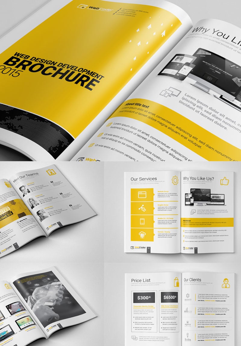 Brochure for Web Agency and Development Agency Corporate Identity ...