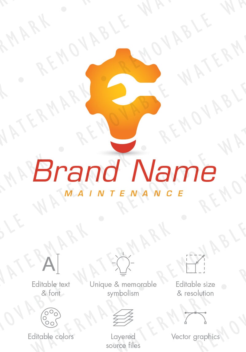 Smart Maintenance Logo Template #75057