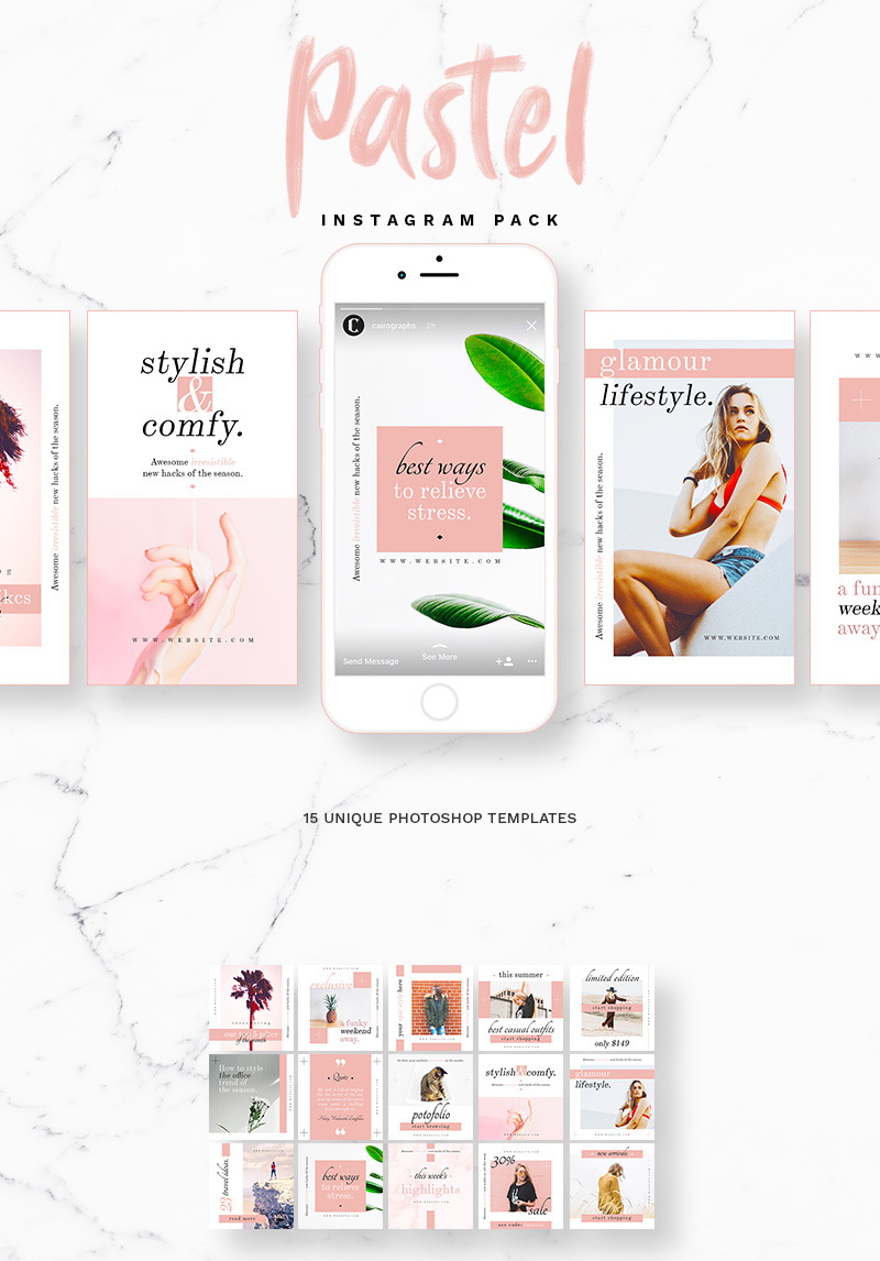 Pastel - Instagram Stories & Posts Social Media #75240