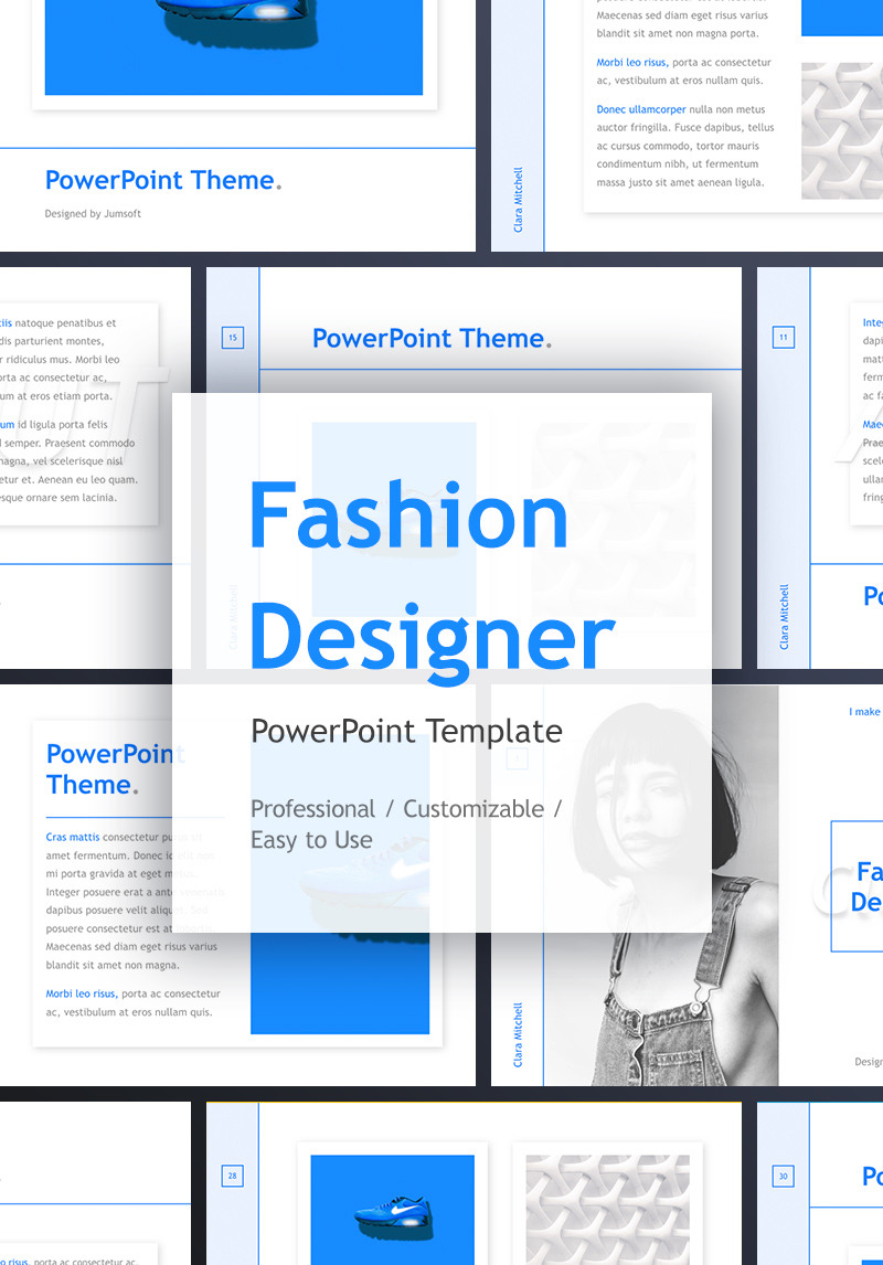 Fashion Designer PowerPoint Template #75546
