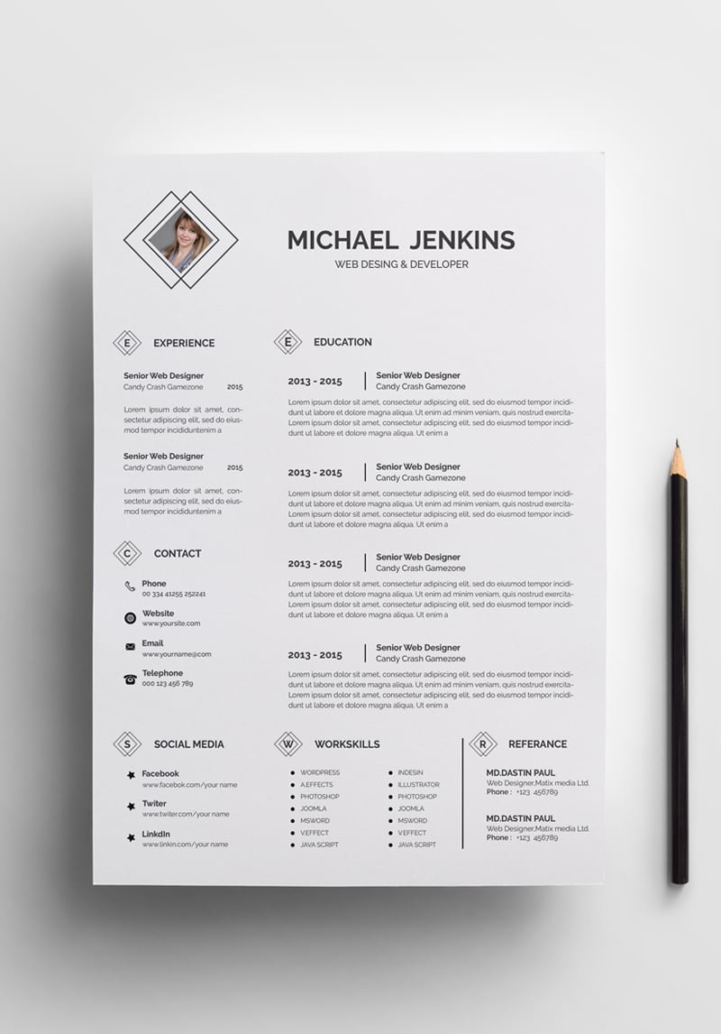Michael Classic Resume Template #75589