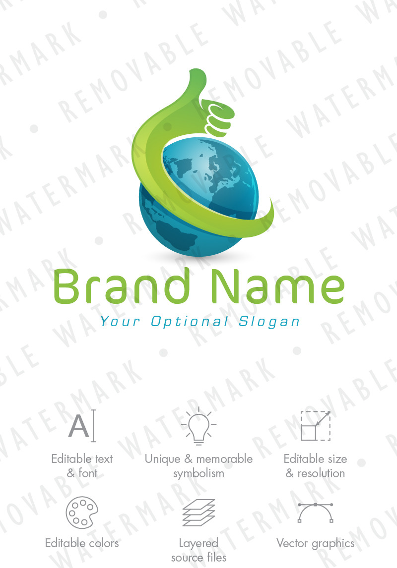 Safe Planet Logo Template #76487