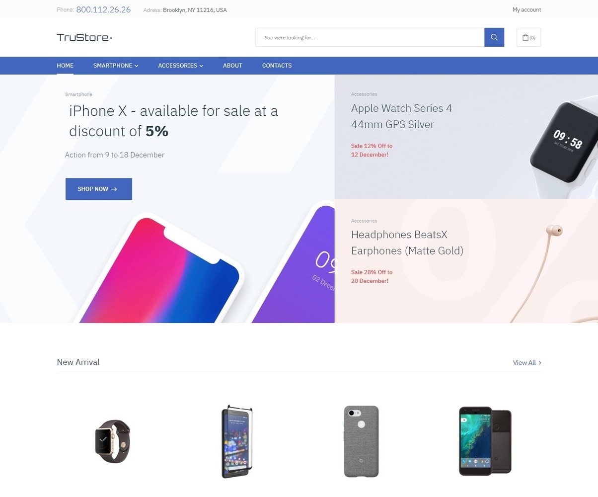 TruStore - Gadgets Store ECommerce Minimal Elementor WooCommerce Theme ...