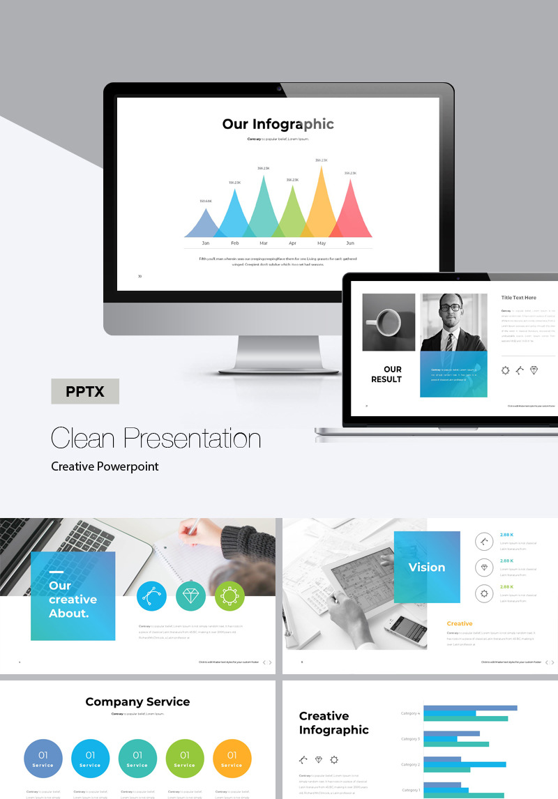 Minimal Business Presentation PowerPoint Template #77578 Minimal Business Presentation PowerPoint Template #77578