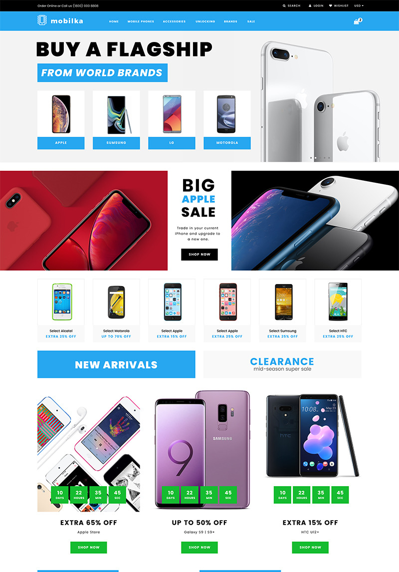 Sellphone - Mobile Store Clean Shopify Theme #77513