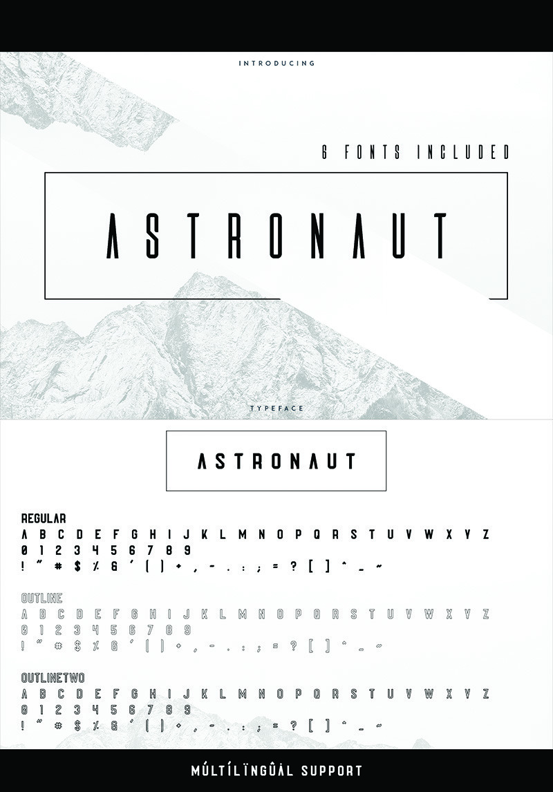 Astronaut Font #78021