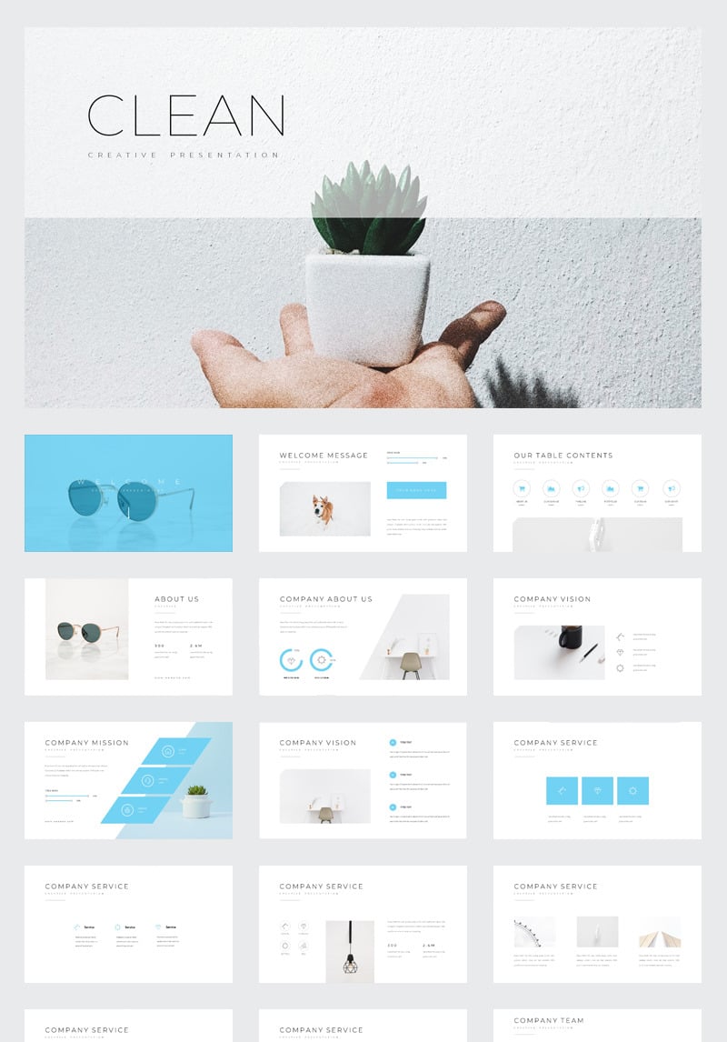 Clean PowerPoint Template #78090