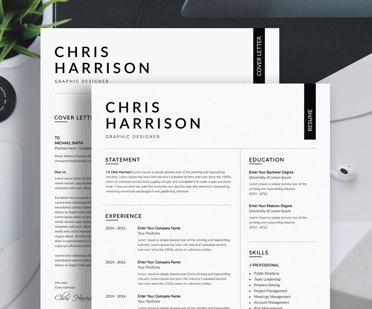 Chris Harrison Resume Template #78382