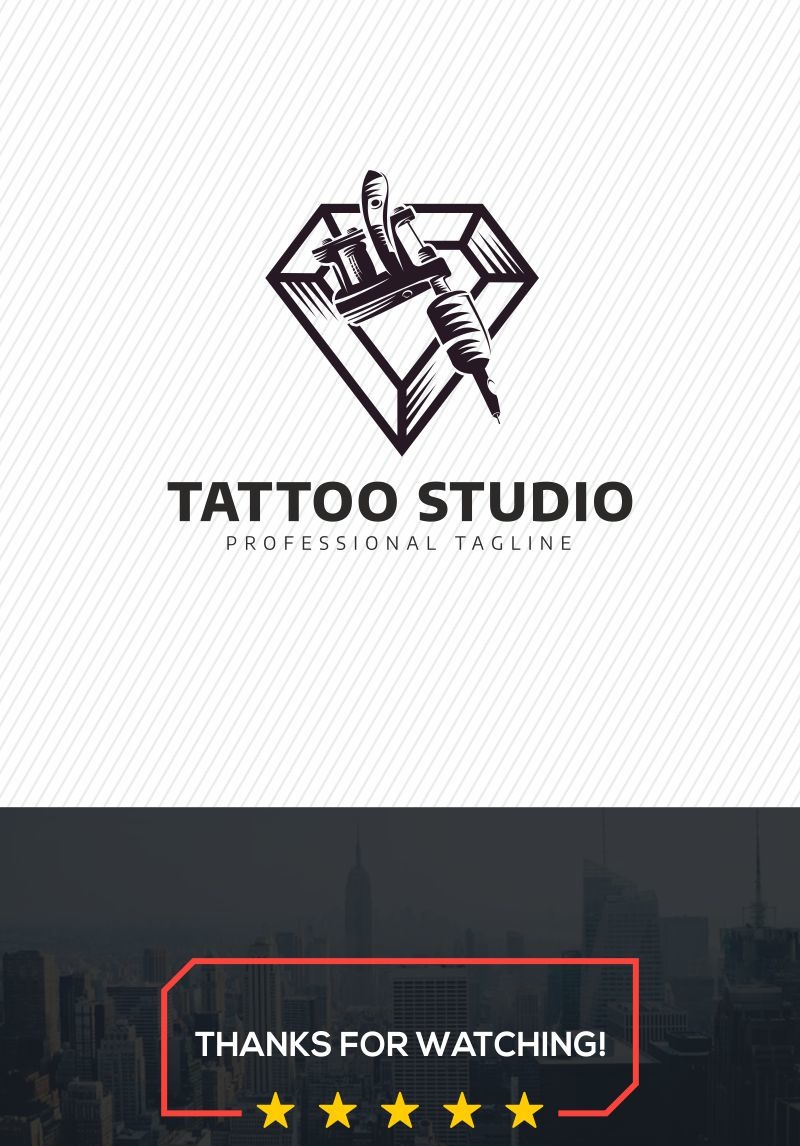 Tattoo Studio Logo Template #78747
