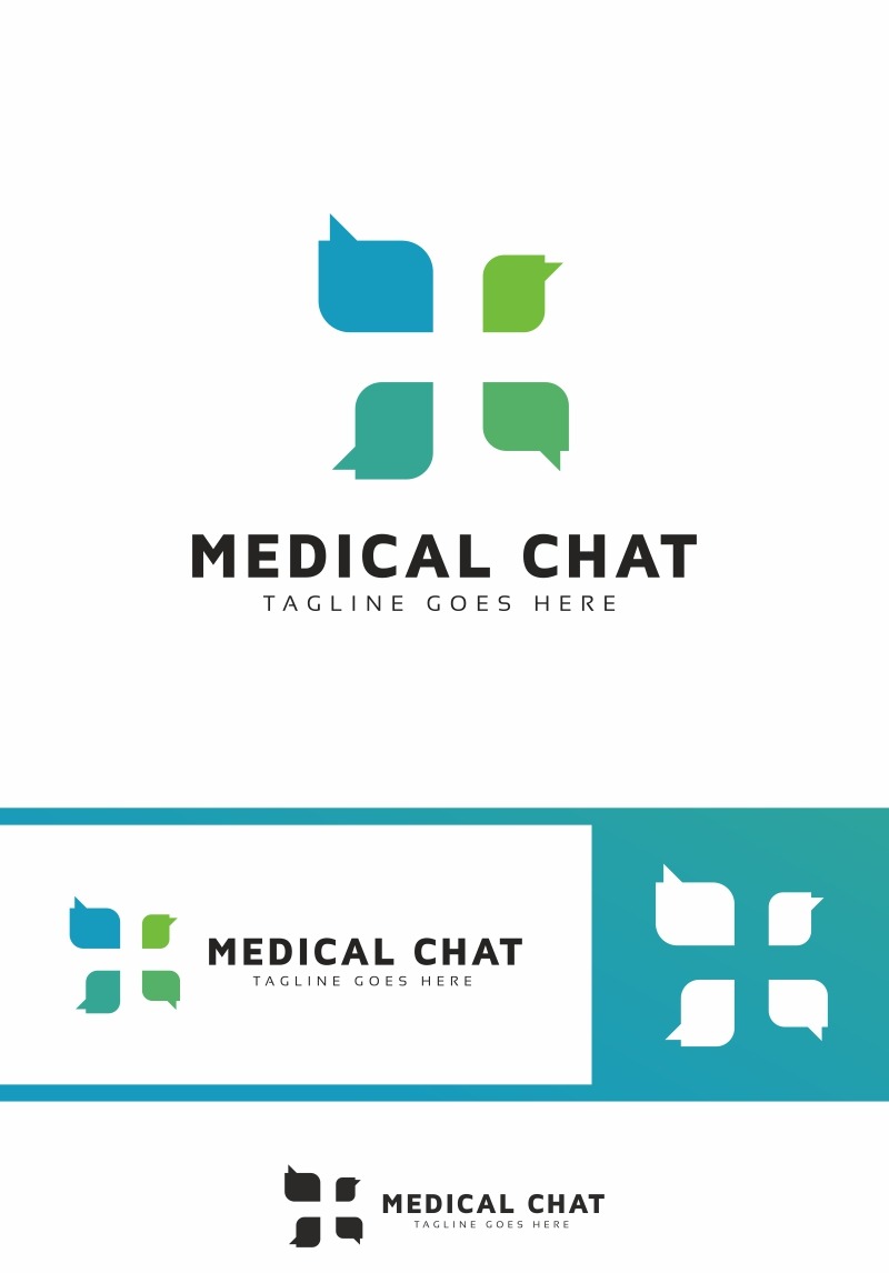 Medical Chat Logo Template #79109
