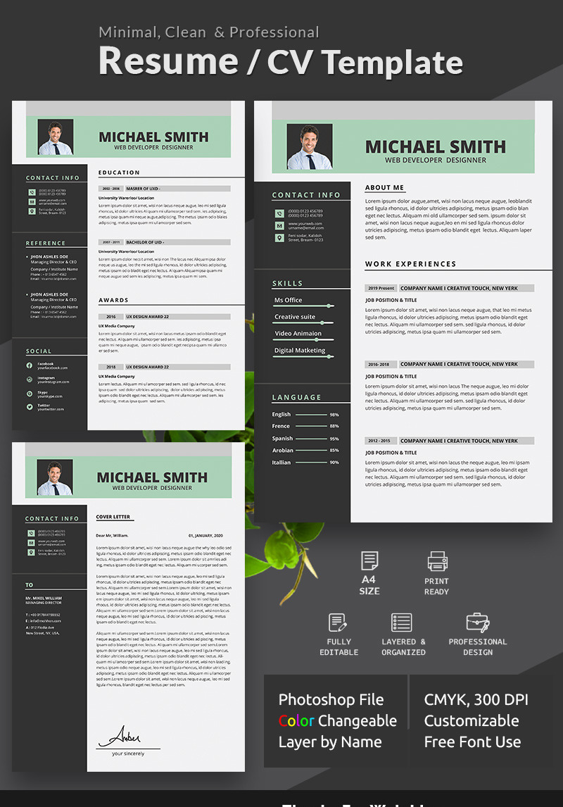 Michael Smith Resume Template #79344