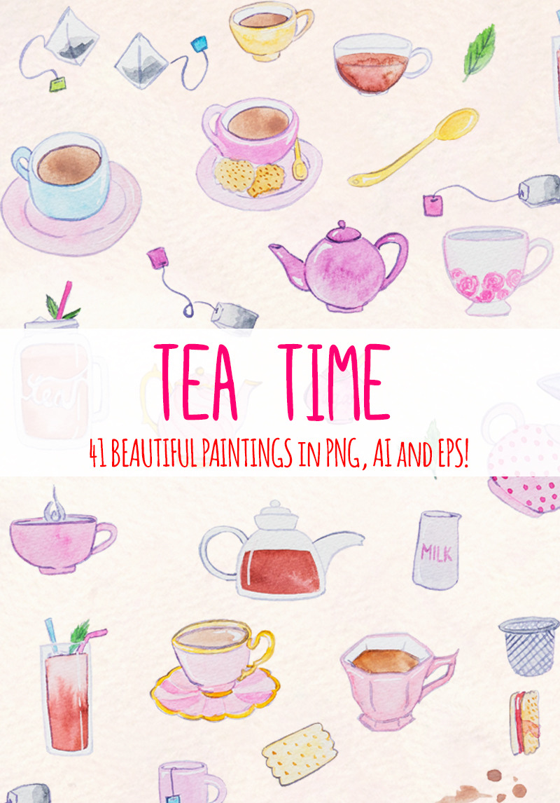 41 Afternoon Tea Time Illustration #79466