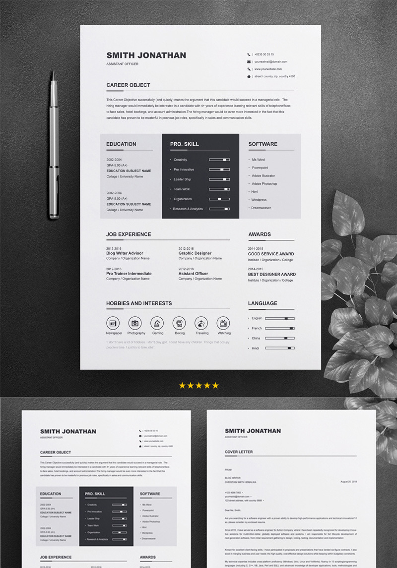 Jonathan For Officer Resume Template #79451