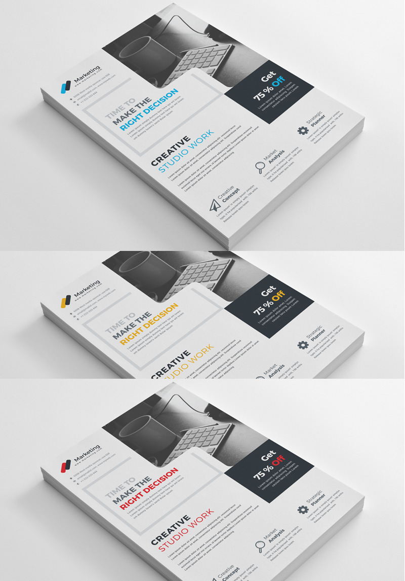 Right Flyer Corporate Identity Template #79761