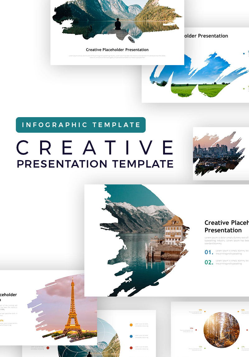 Creative Placeholder Presentation - Infographic PowerPoint Template #79833