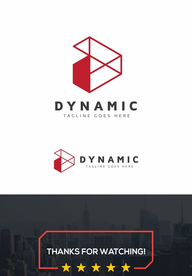Dynamic D Letter Logo Template #80013