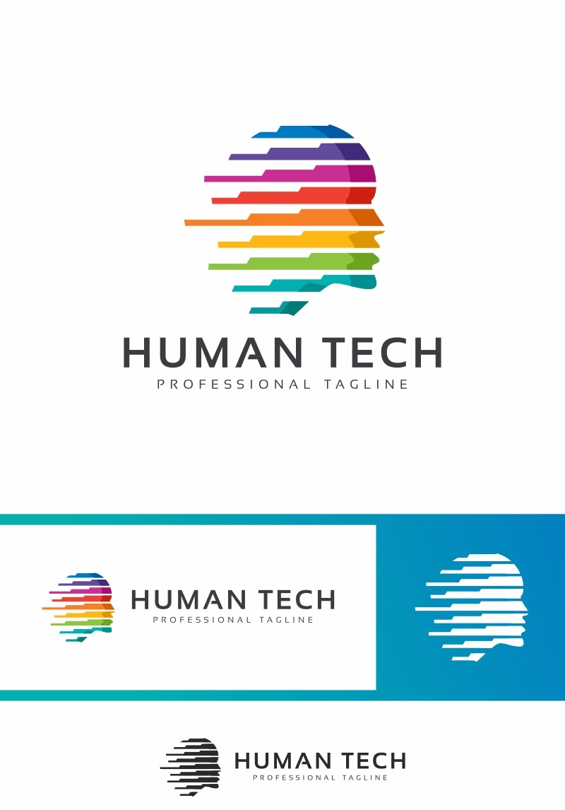Human Tech Logo Template #80273