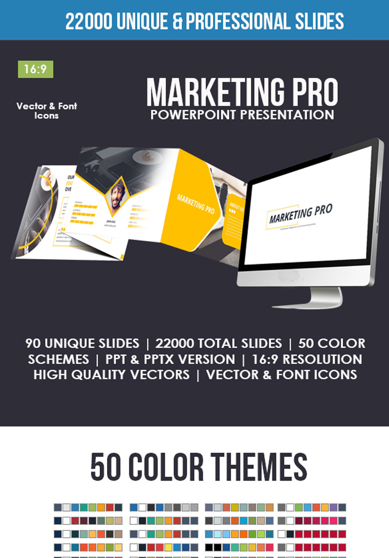 Marketing Pro PowerPoint Template #80835