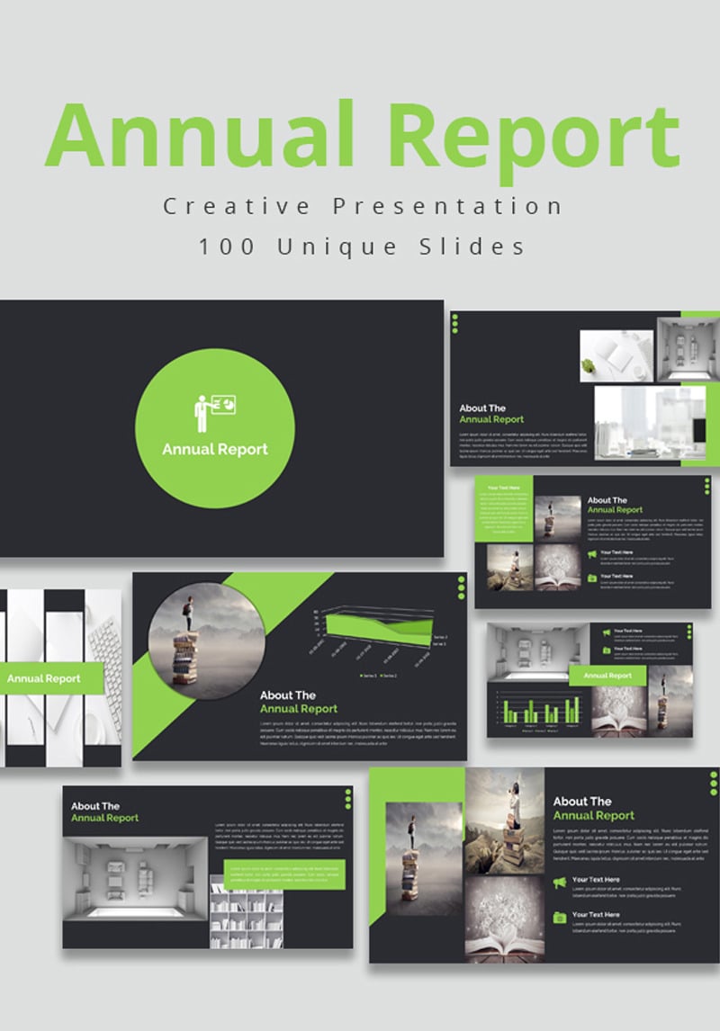 Annual Report PowerPoint Template #81262