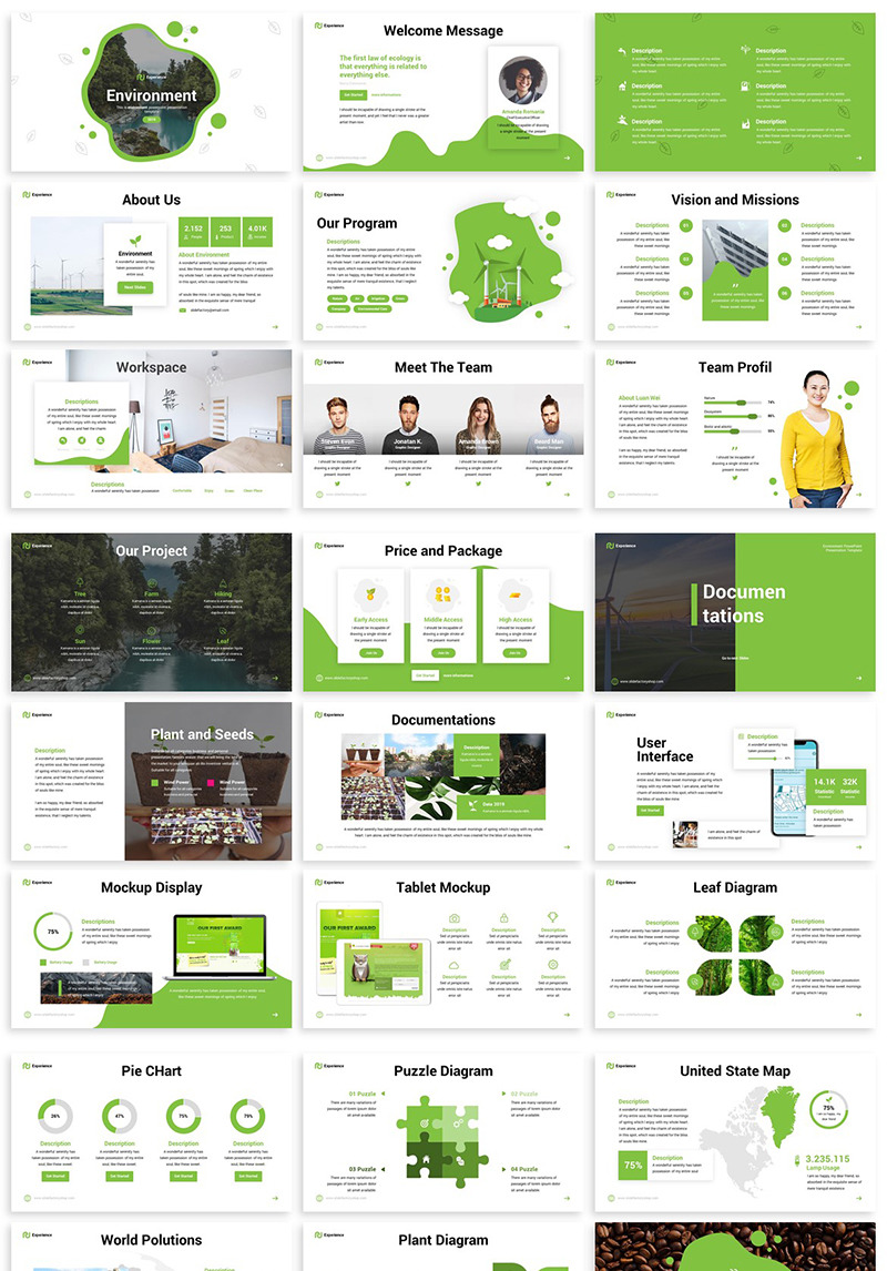 Experience - Environment PowerPoint Template #81761