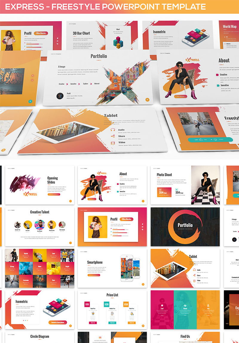 Express - Freestyle PowerPoint Template #81846
