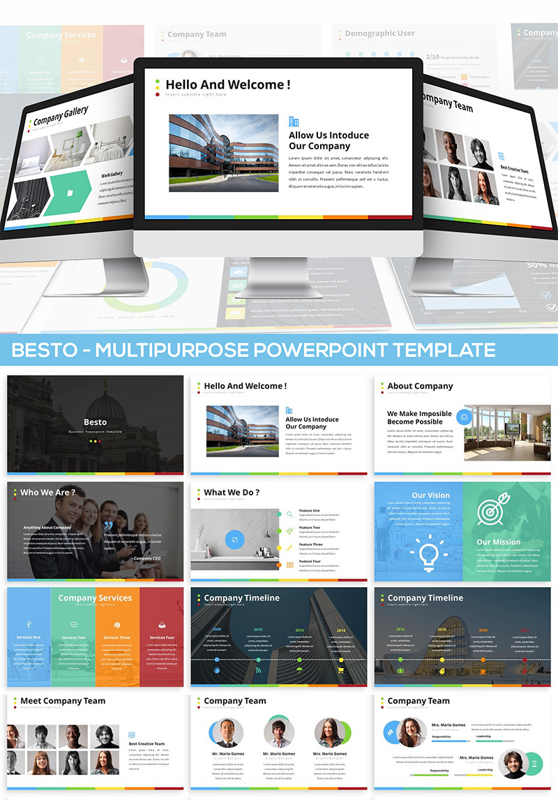 Besto - Multipurpose PowerPoint Template #81994