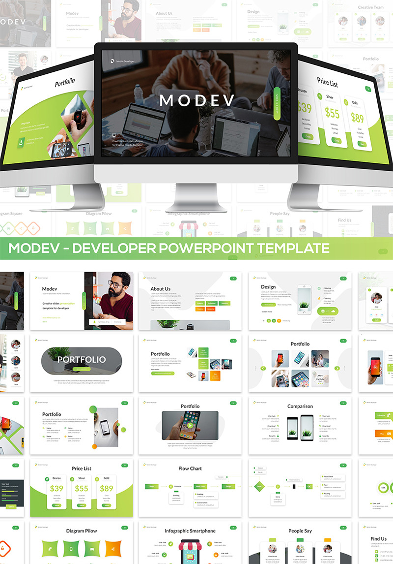 Modev Powerpoint - Developer PowerPoint Template #81922