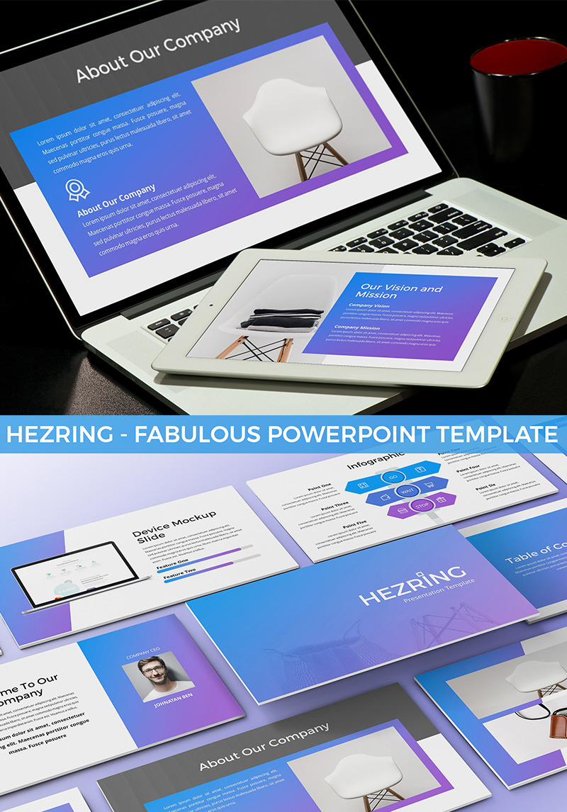 Hezring - Fabulous PowerPoint Template #82260