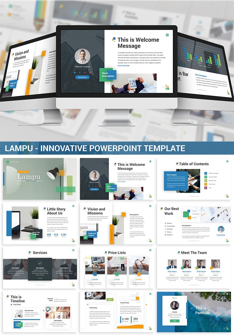 Lampu - Innovative PowerPoint Template #82231