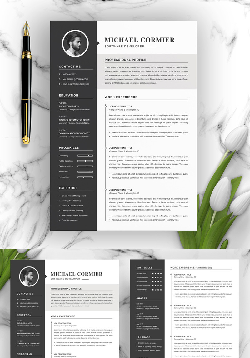 Michael Resume Template #82495