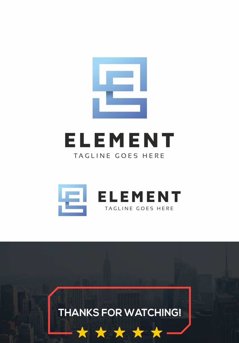 Element E Letter Logo Template #82681