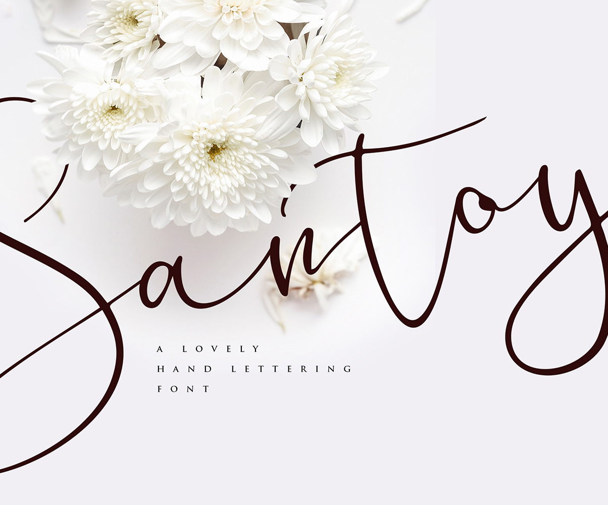 Santoy | Hand Lettering Font #82888