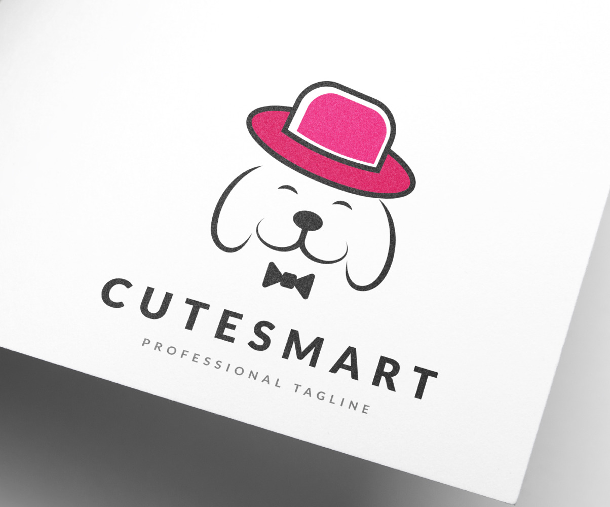 Cute & Smart Dog Logo Template #82932