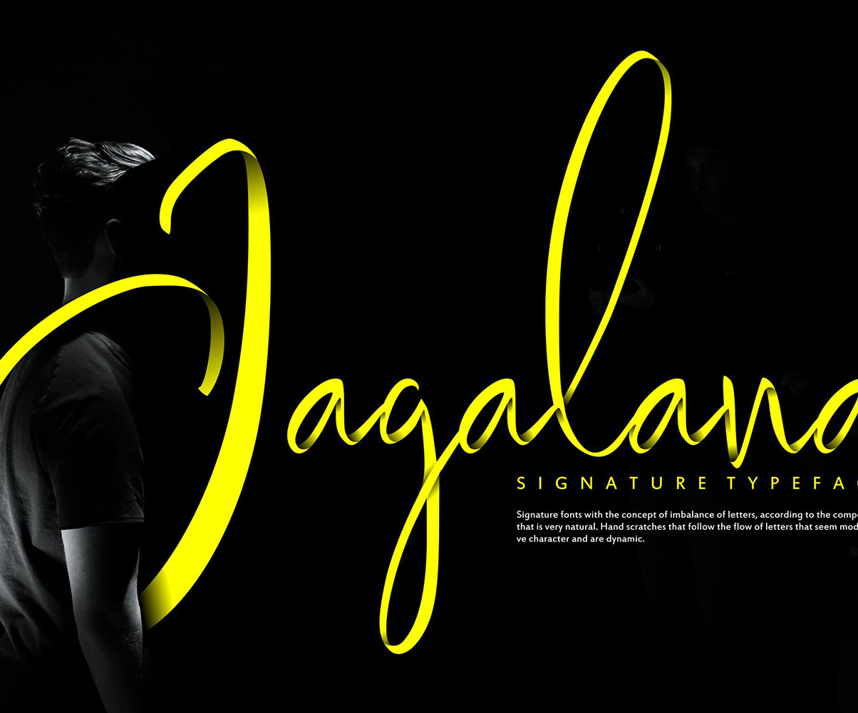 Jagalana | Signature Typeface Font #83278