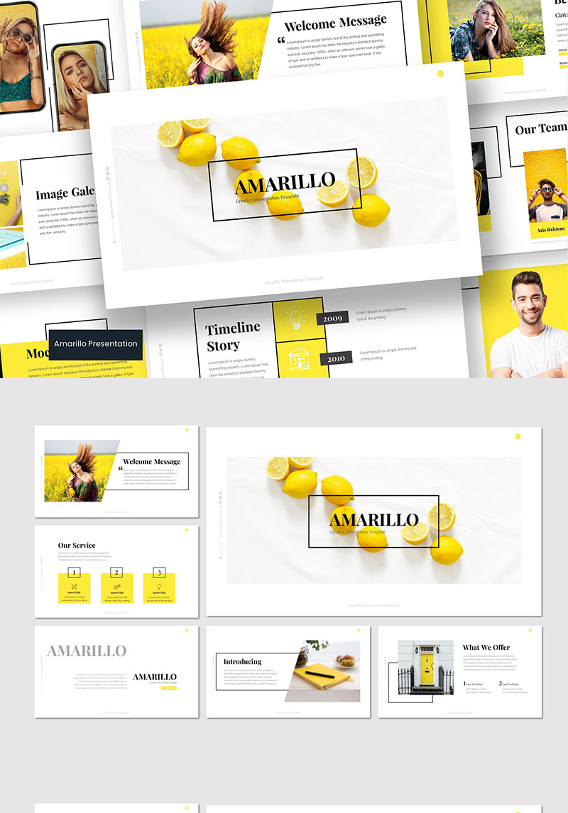 Amarillo - Google Slides #83409