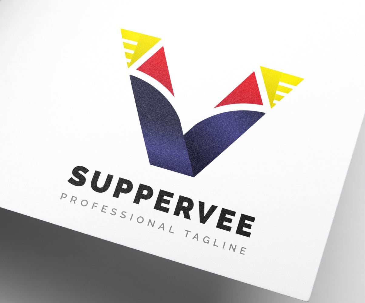 Super V - Letter Logo Template #83872