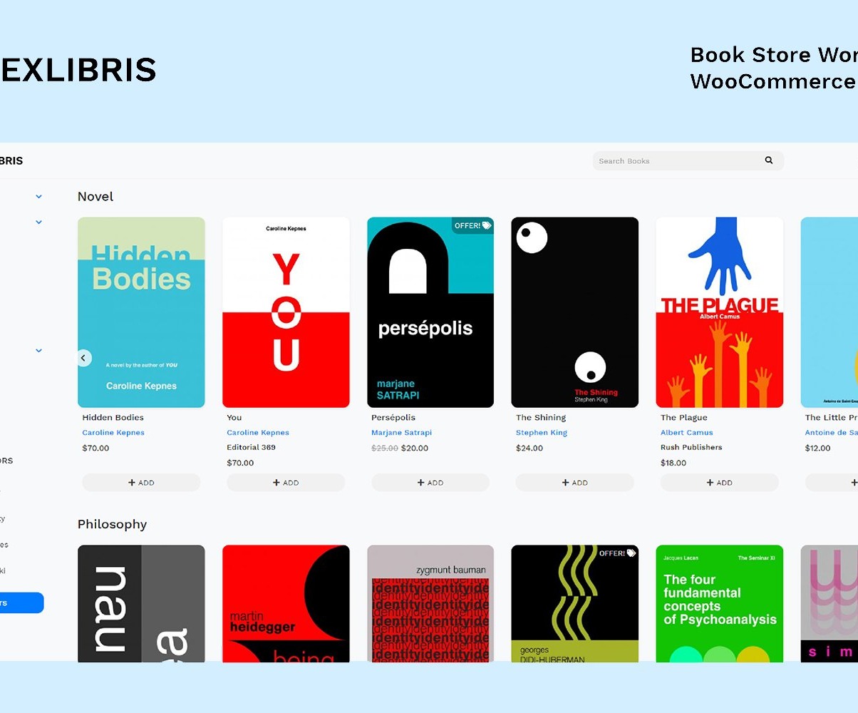 EXLIBRIS - Book Store WooCommerce WordPress Theme