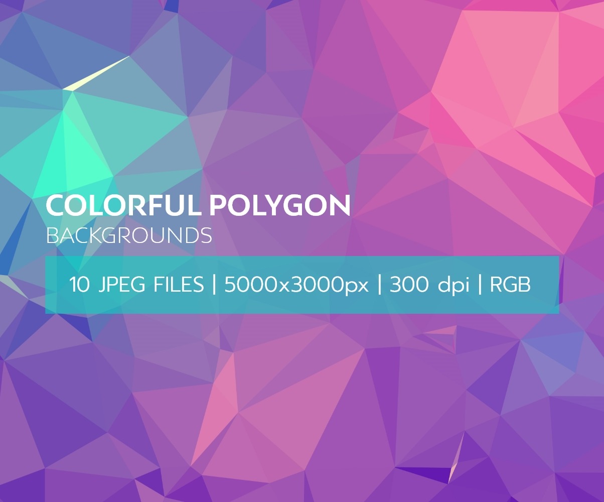 Colorful Polygon Background #84213