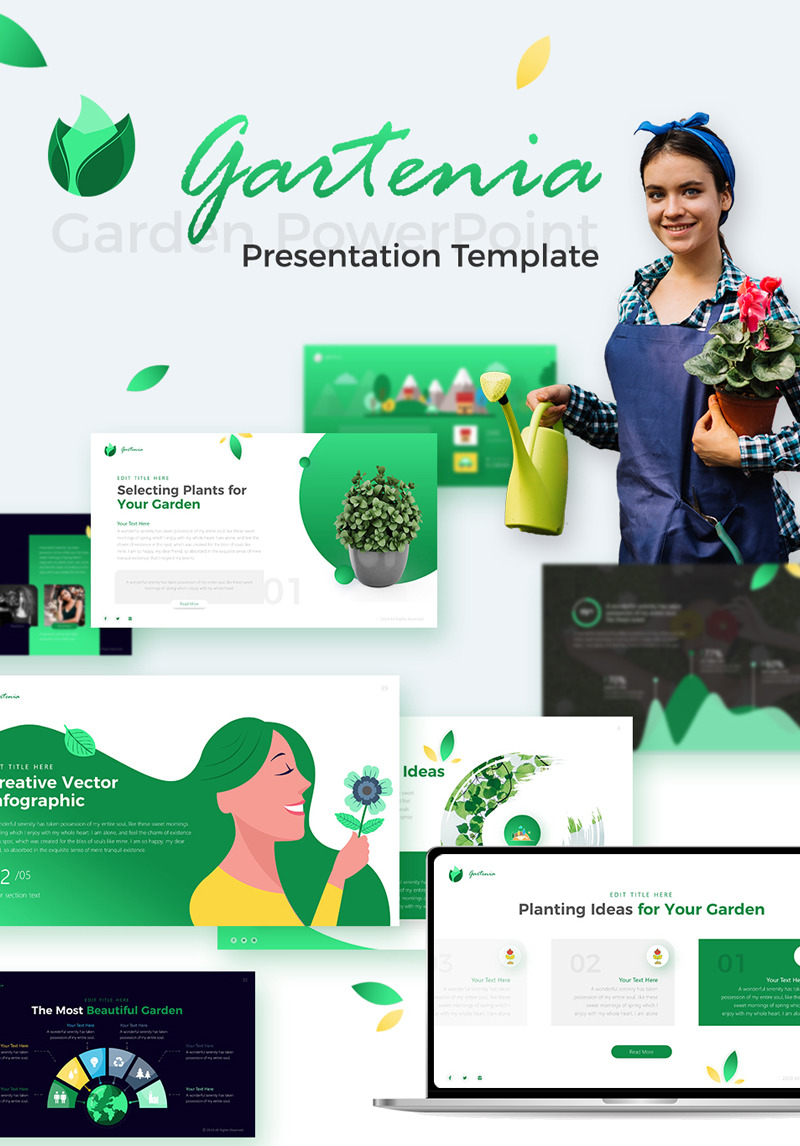 Gartenia - Gardening PowerPoint Template #84304