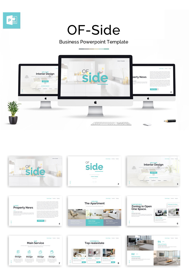 Of-Side PowerPoint Template #84323