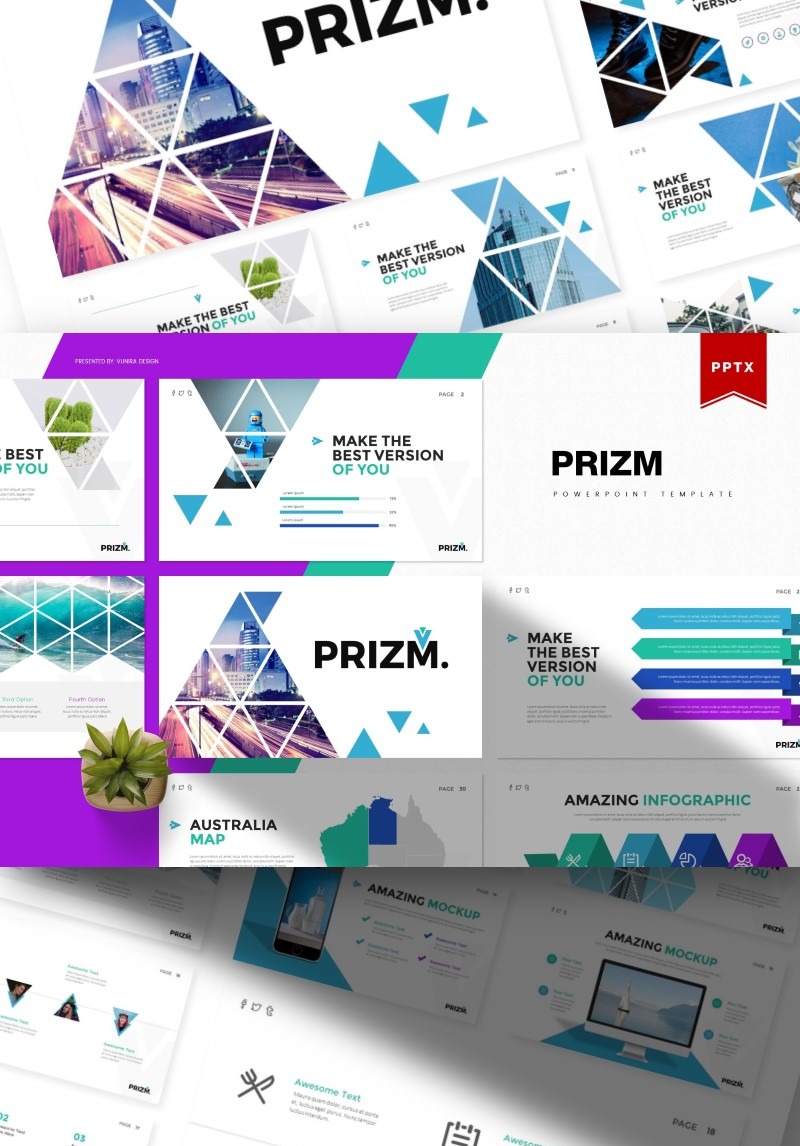 Prizm | PowerPoint Template #84351 - TemplateMonster