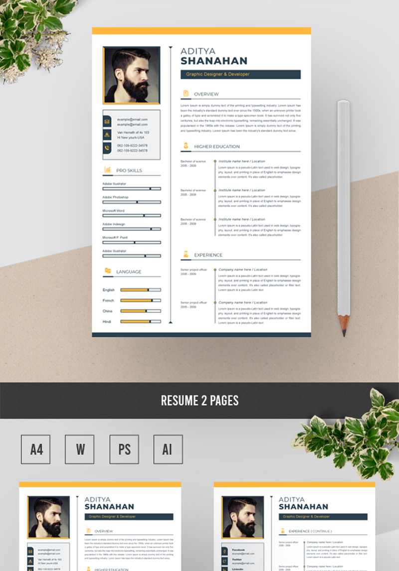 Aditya Resume Template #84775