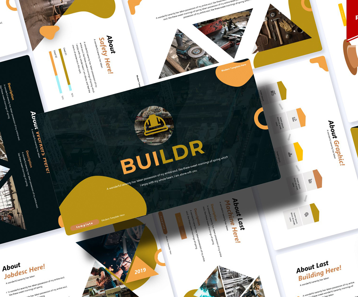Buildr | PowerPoint Template #84850