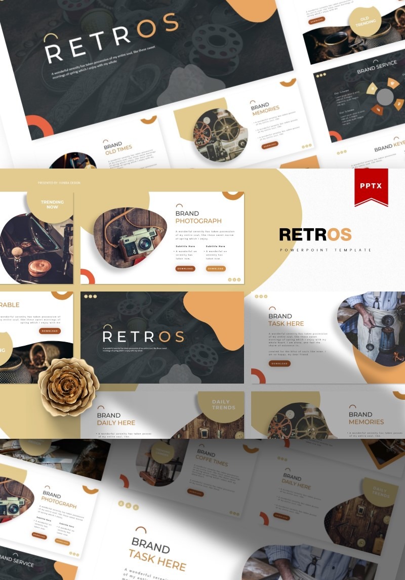 Retros | PowerPoint Template #84914