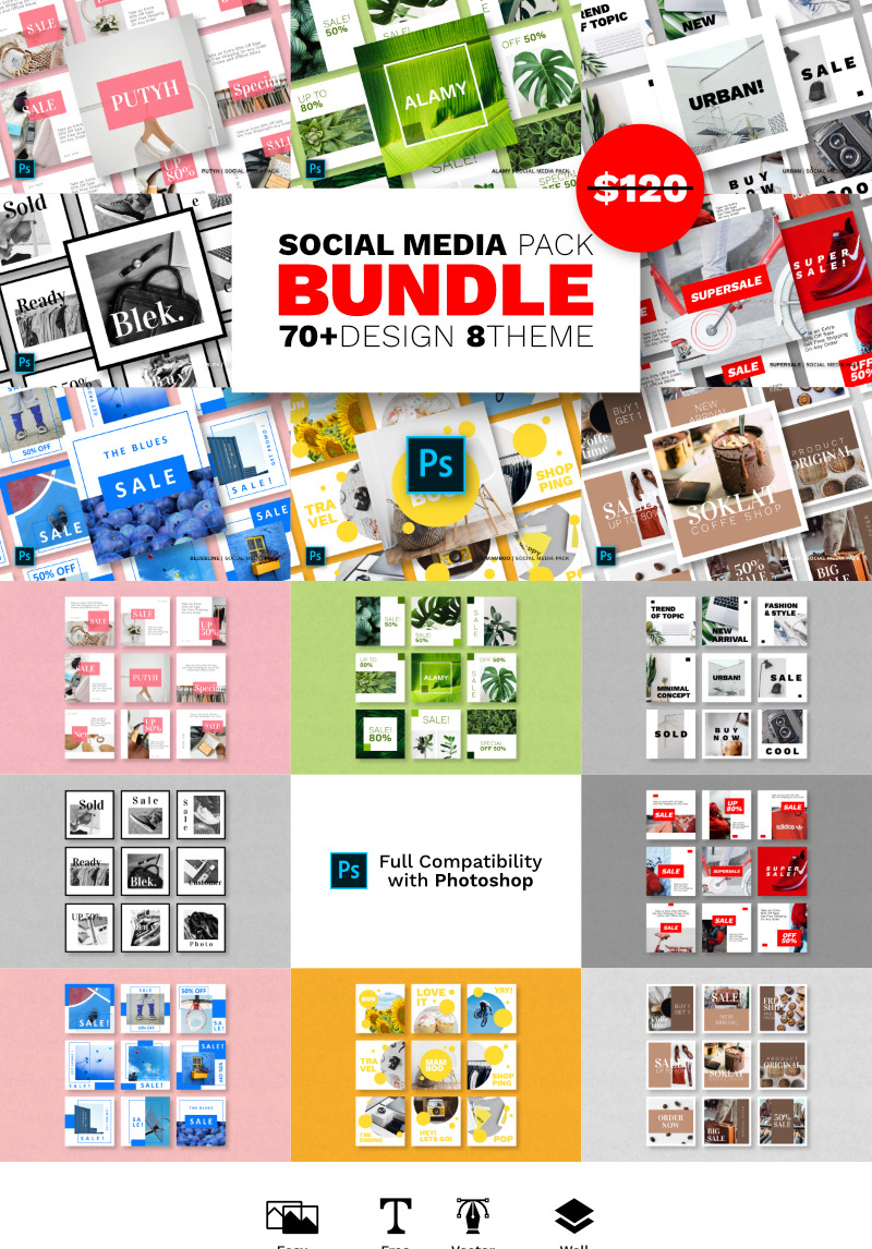 Instagram Pack Bundle Social Media #85082
