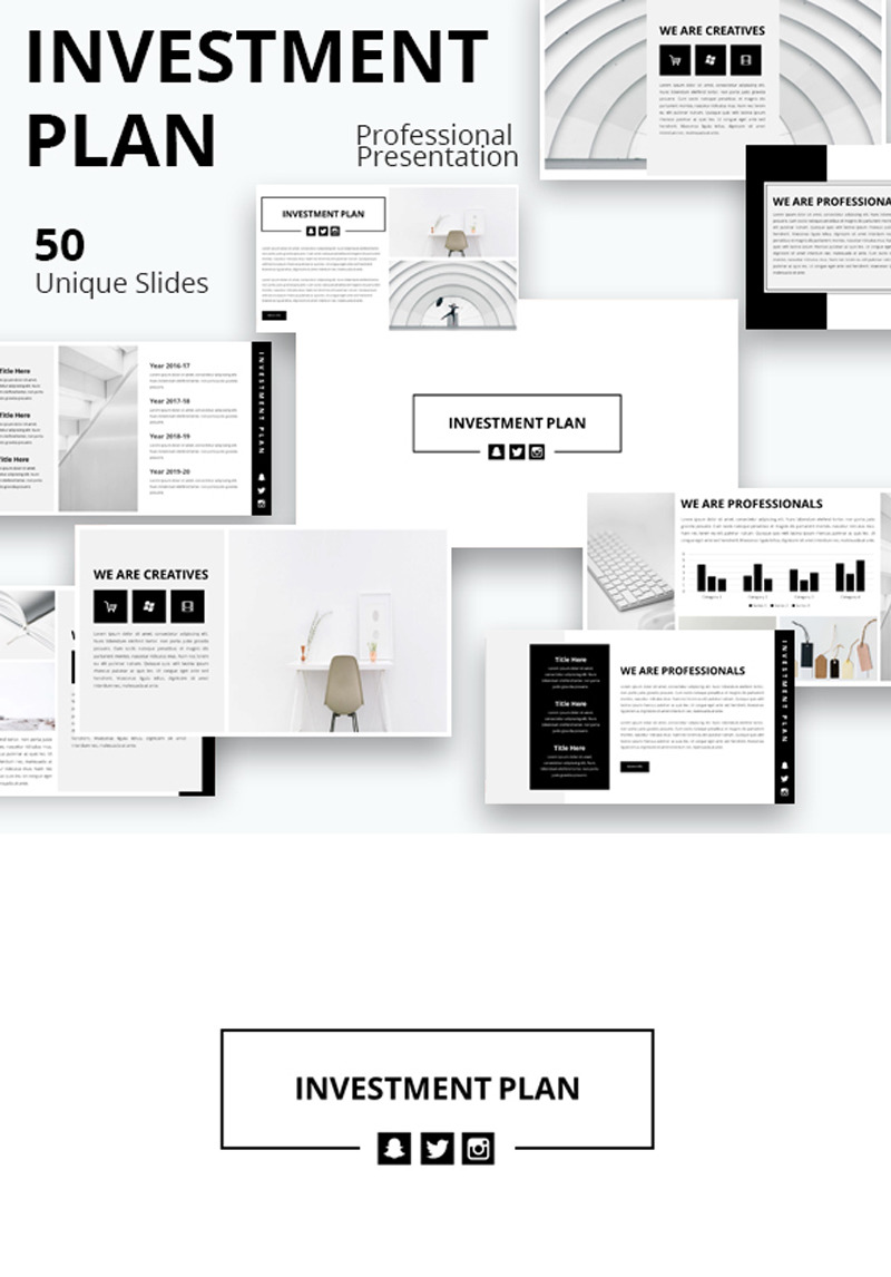 Investment Plan PowerPoint Template #85210