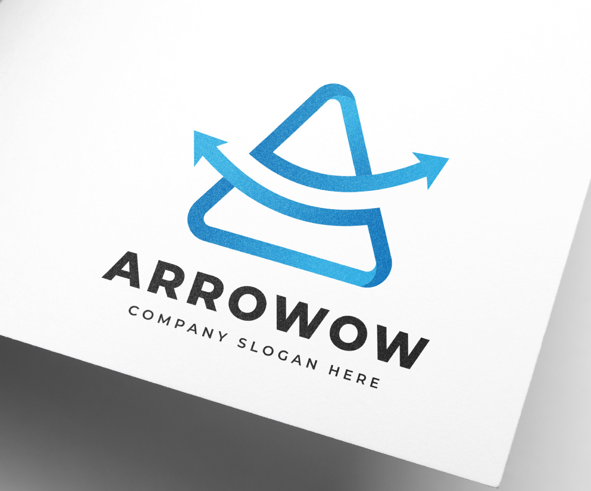 Letter A Arrow Accounting & Financial Logo Template #85643